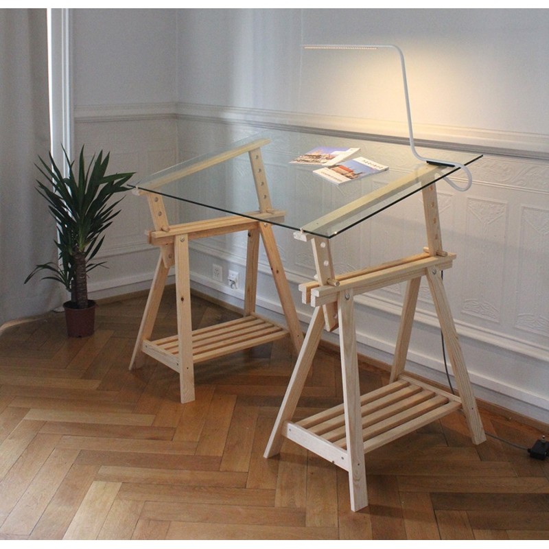 Tréteau bois PEFC inclinable et ajustable